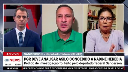 Sanderson explica pedido à PGR para investigar asilo: “Brasil está ...