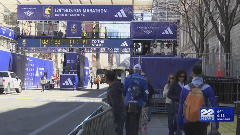 Top athletes prepare for the 129th Boston Marathon