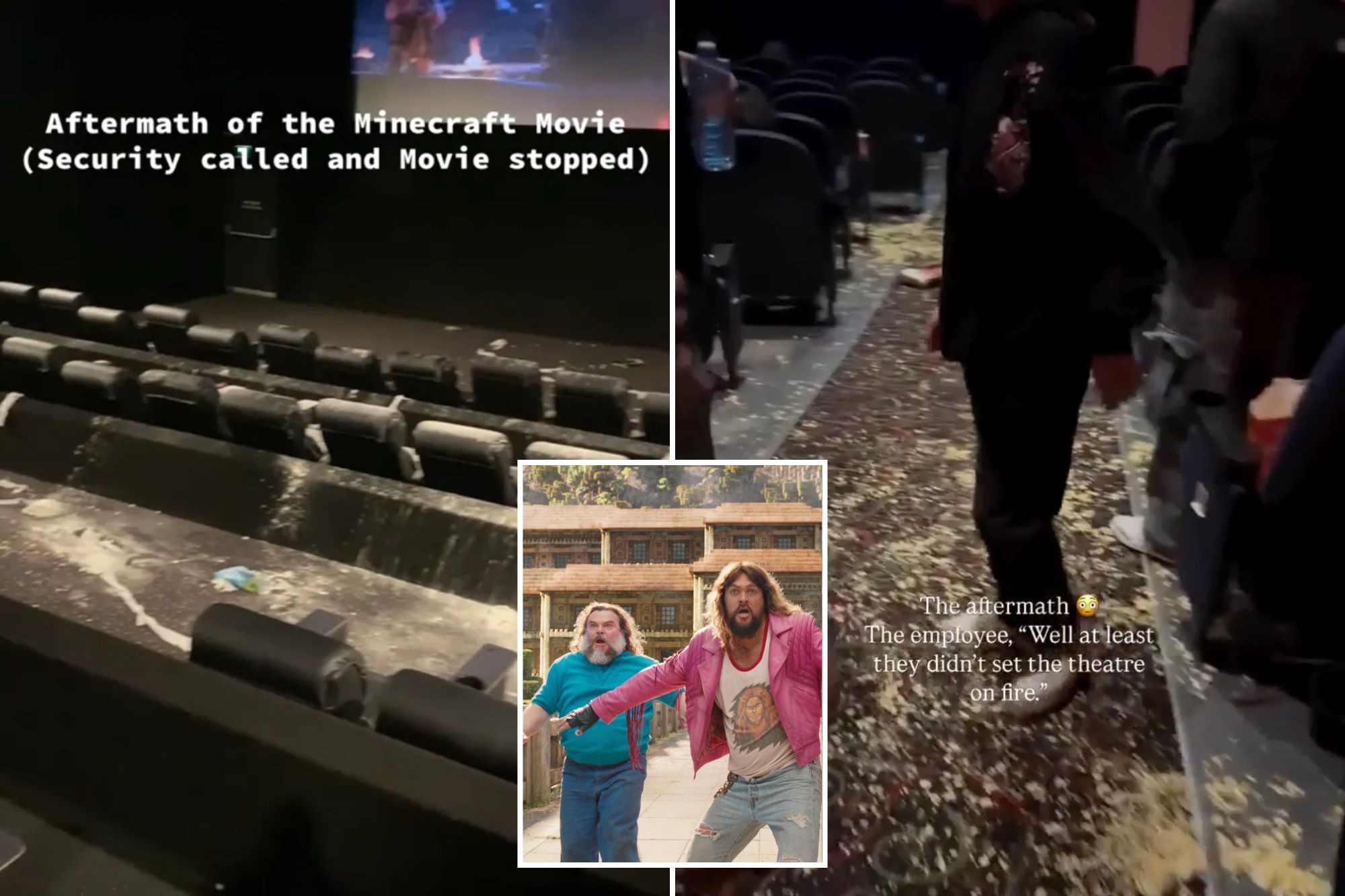 Minecraft movie screening pandemonium caught on video sparks angry anti ...