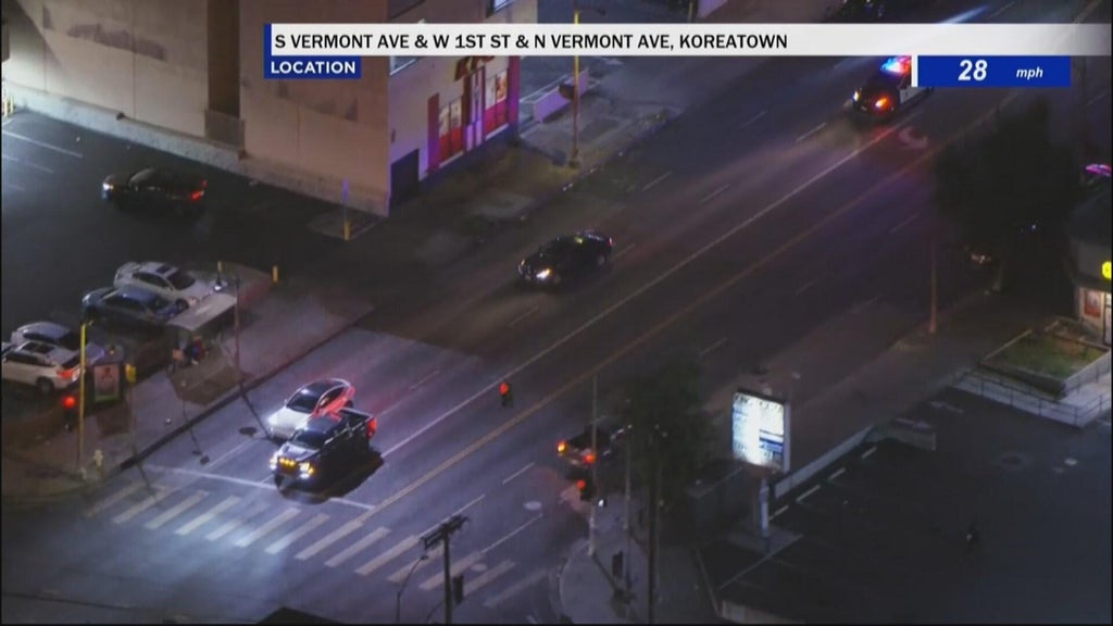LAPD arrests armed robbery suspect after slow-speed pursuit