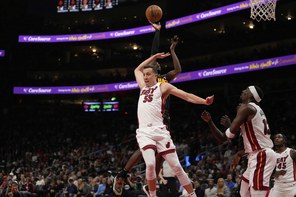 Herro scores 30 points to lead Heat past Hawks 123-114 in OT in play-in ...