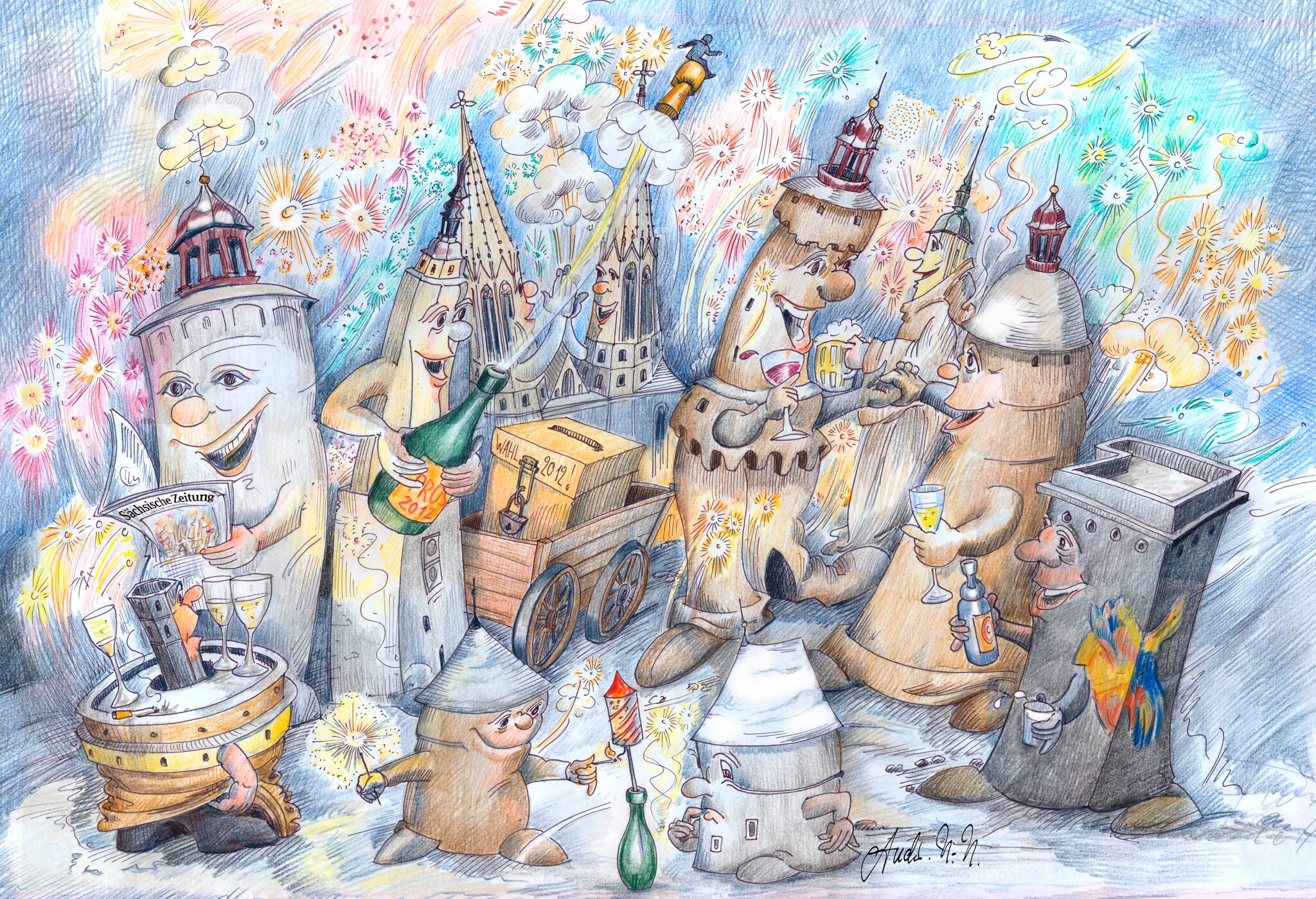 Andreas Neumann-Nochten: Der Erfinder der Görlitzer Knuppelnasen wird 65