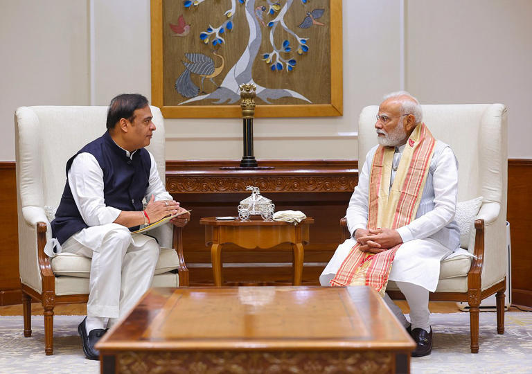 CM Himanta Biswa invites PM Modi to Assam for Bhupen Hazarika centenary ...