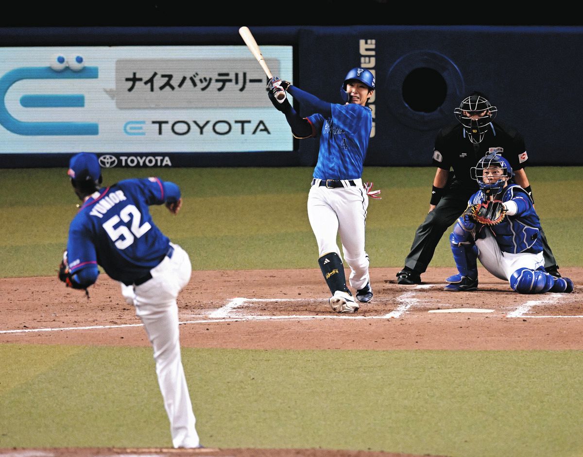 DeNA・度会隆輝が今季1号「広い球場で打ててうれしかった」中日・マルテの155キロツーシームを強振