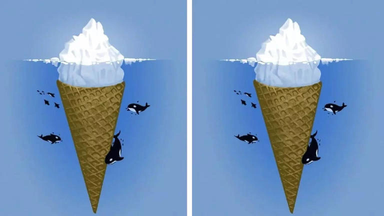 Optical illusion personality test: An iceberg or an ice cream? What you ...