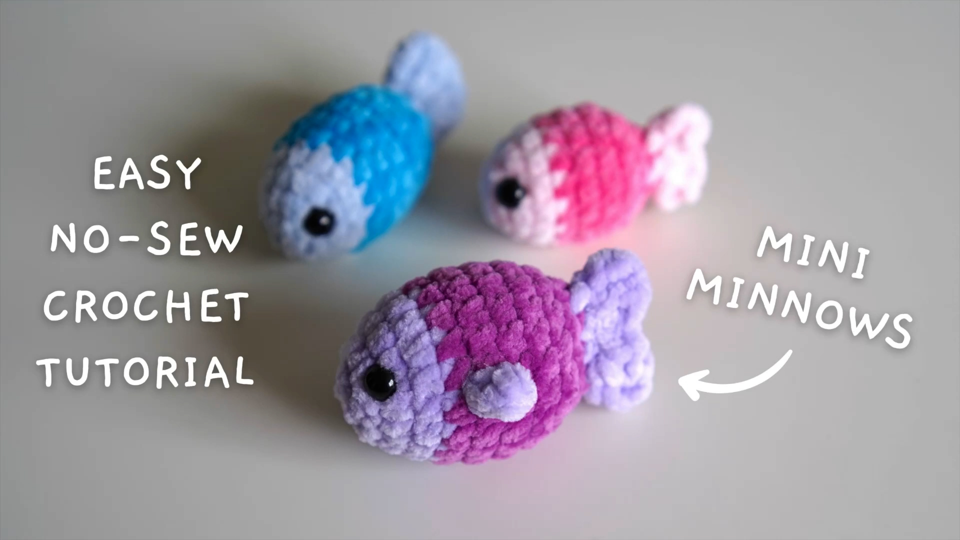Mini Minnows Crochet Tutorial – Easy No-Sew Amigurumi Fish for Beginners
