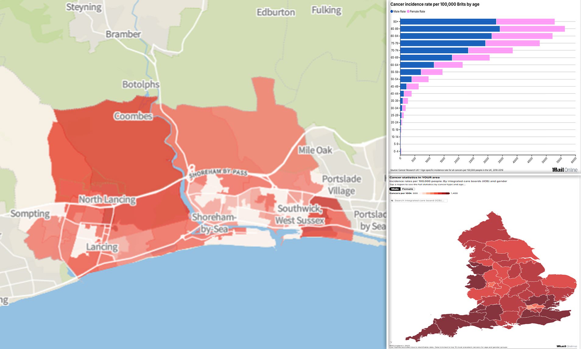 England and Wales' cancer capitals revealed in interactive map