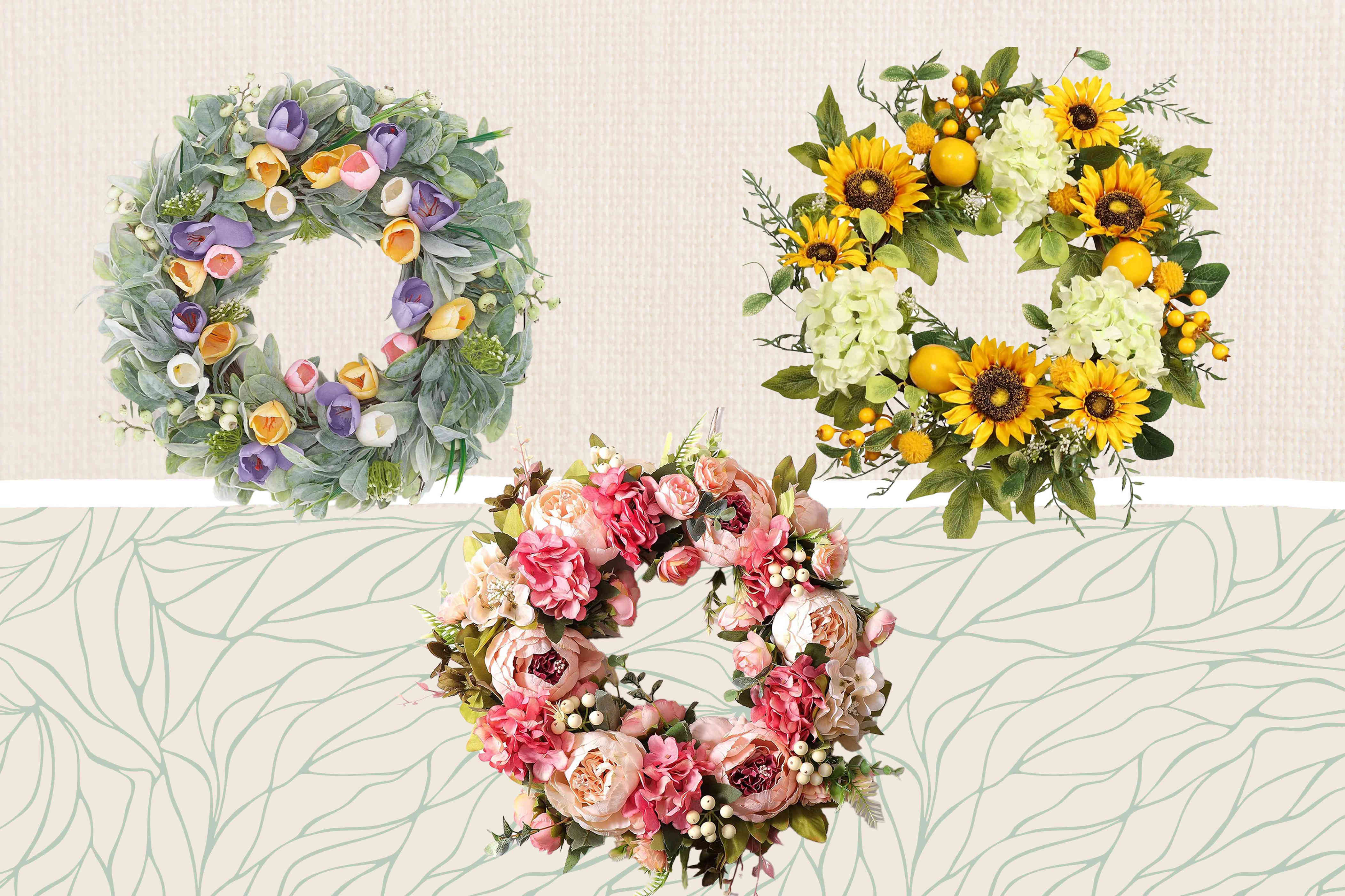 9 Spring Wreaths That'll Brighten Front Doors, Gates, Mantels, and More ...