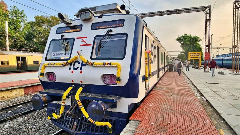 Southern Railway begins Chennai's first AC EMU service