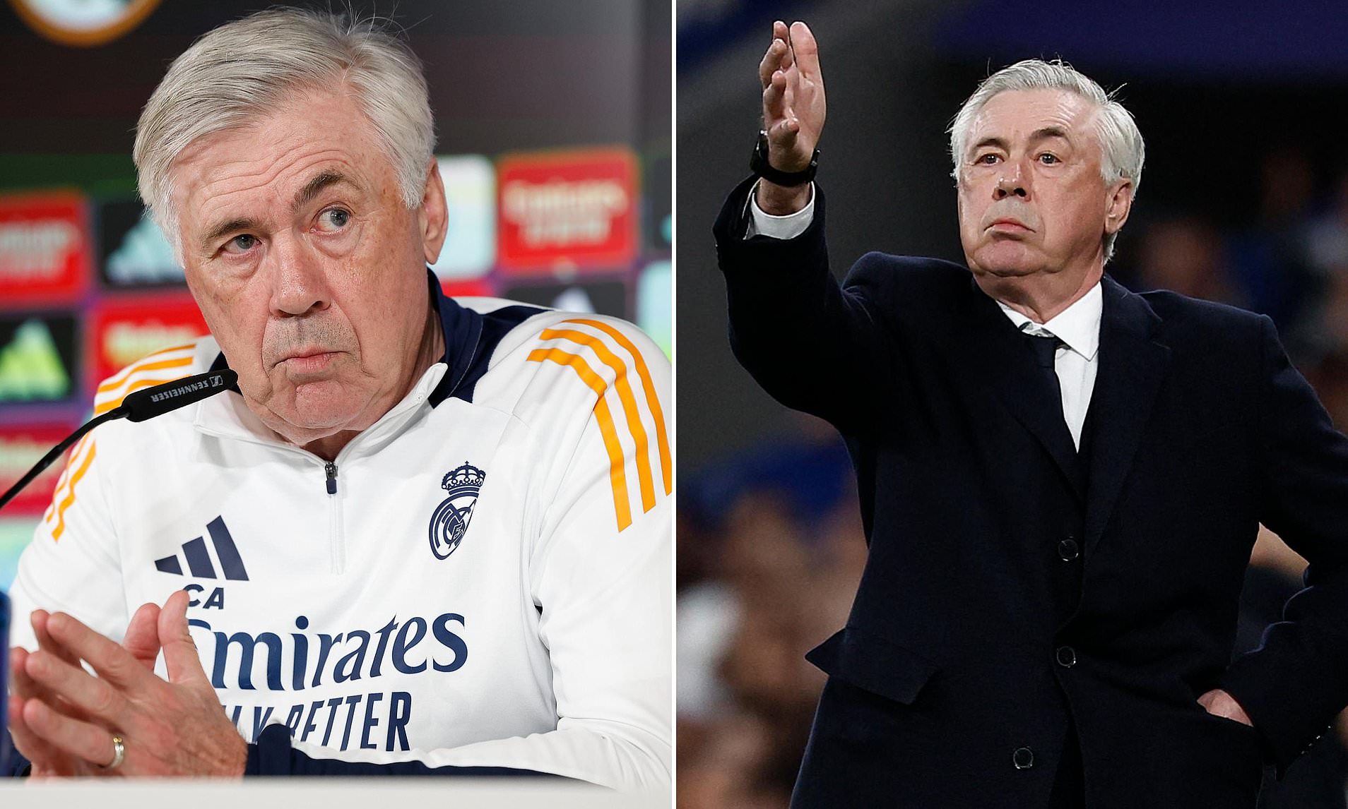 Carlo Ancelotti speaks out on his Real Madrid future amid rumours he will leave the club after ...