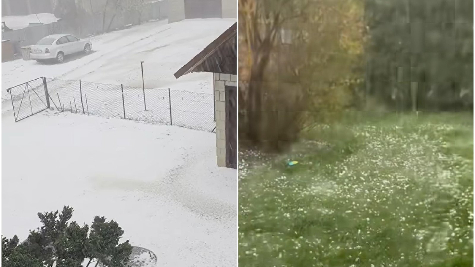 Gradobicie na Lubelszczyźnie. Do sieci trafiły zaskakujące zdjęcia