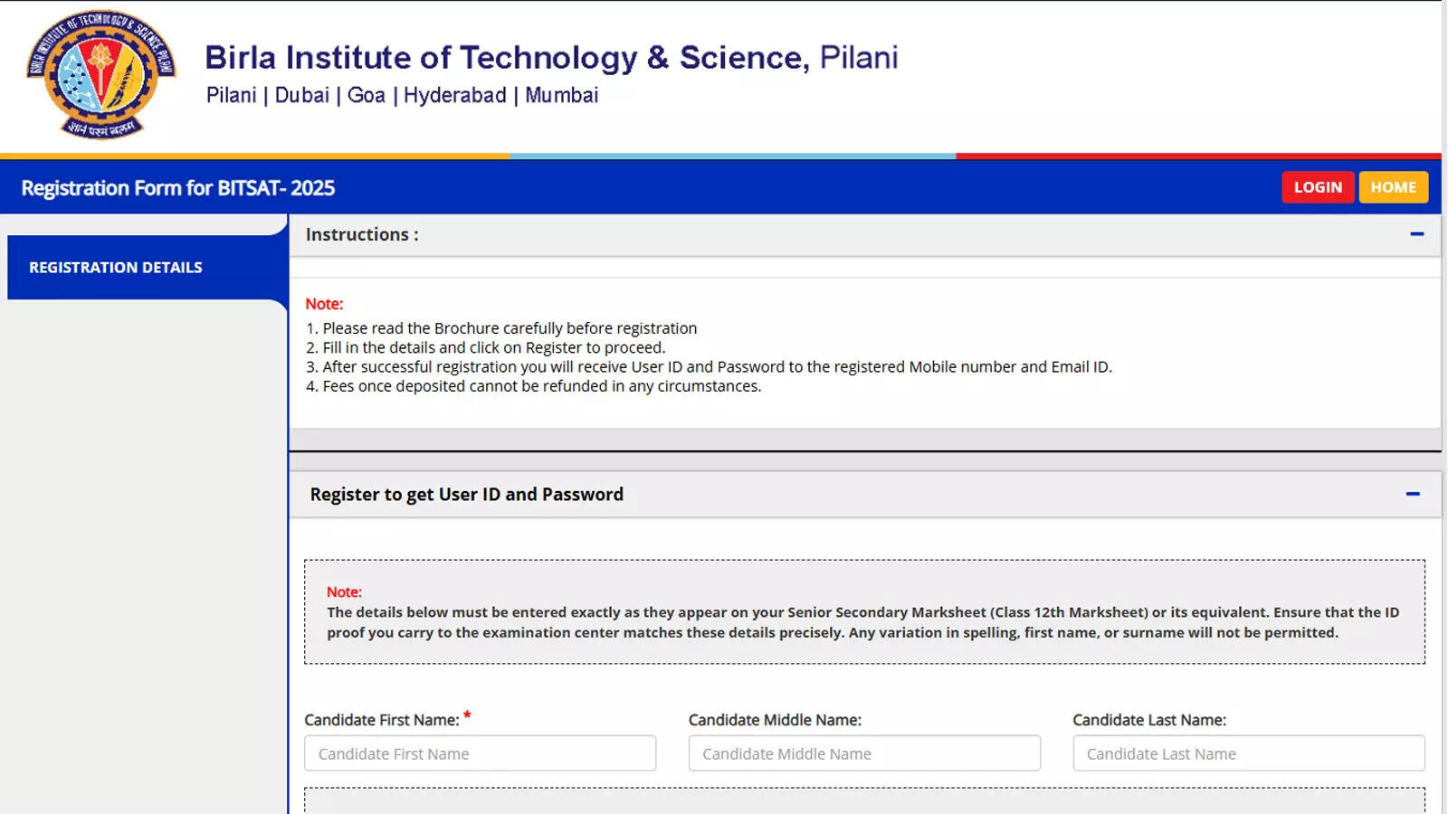 BITSAT 2025 registration deadline extended to April 24; check details here