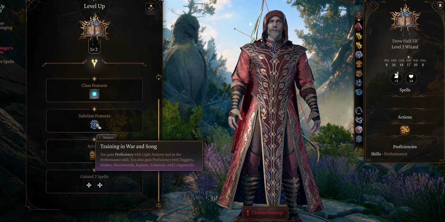 Baldur's Gate 3: Best Bladesinging Wizard Class Build