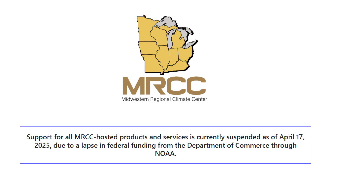UPDATE: NOAA restores funding to Midwest Regional Climate Center