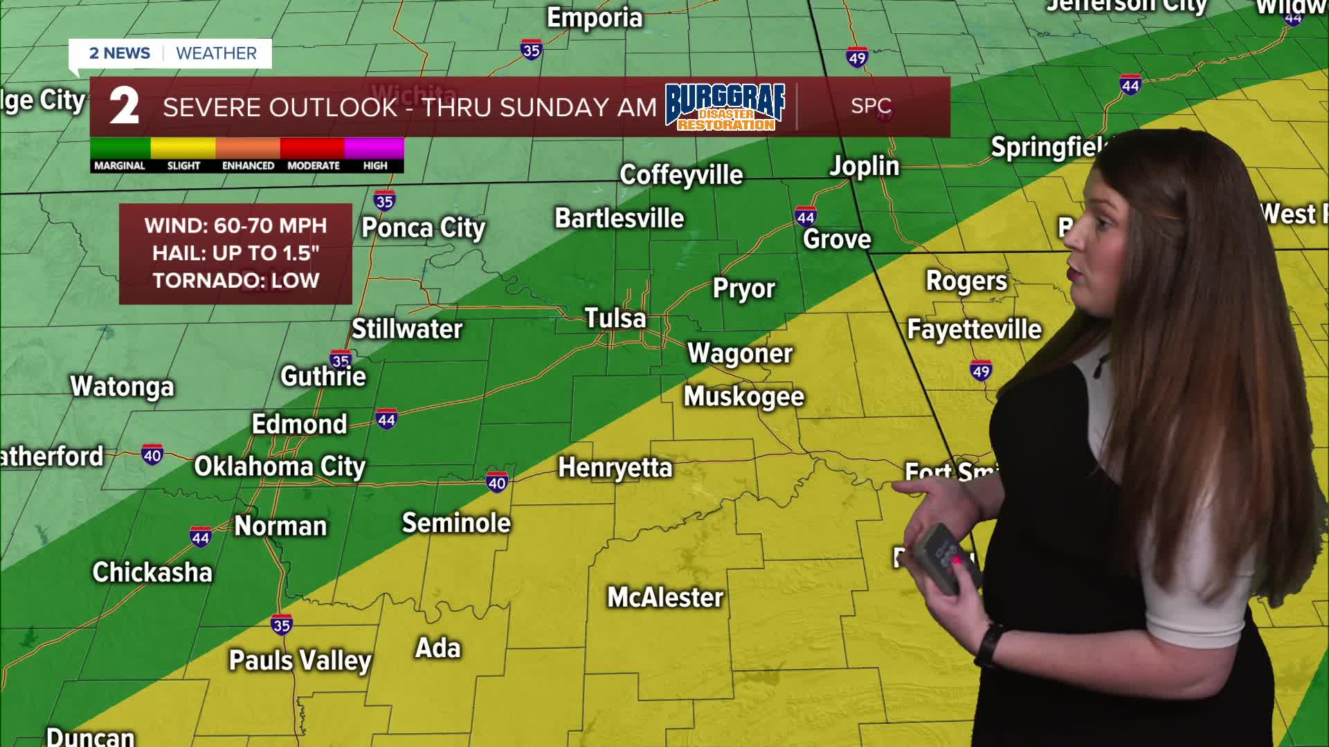 Stormy weekend expected, strong to severe storms possible