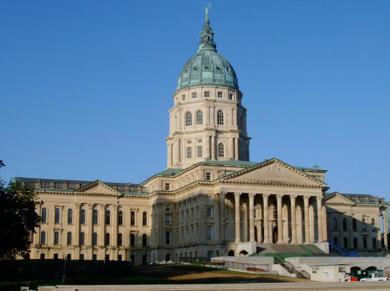 The Kansas Statehouse is slowly changing color, here’s why