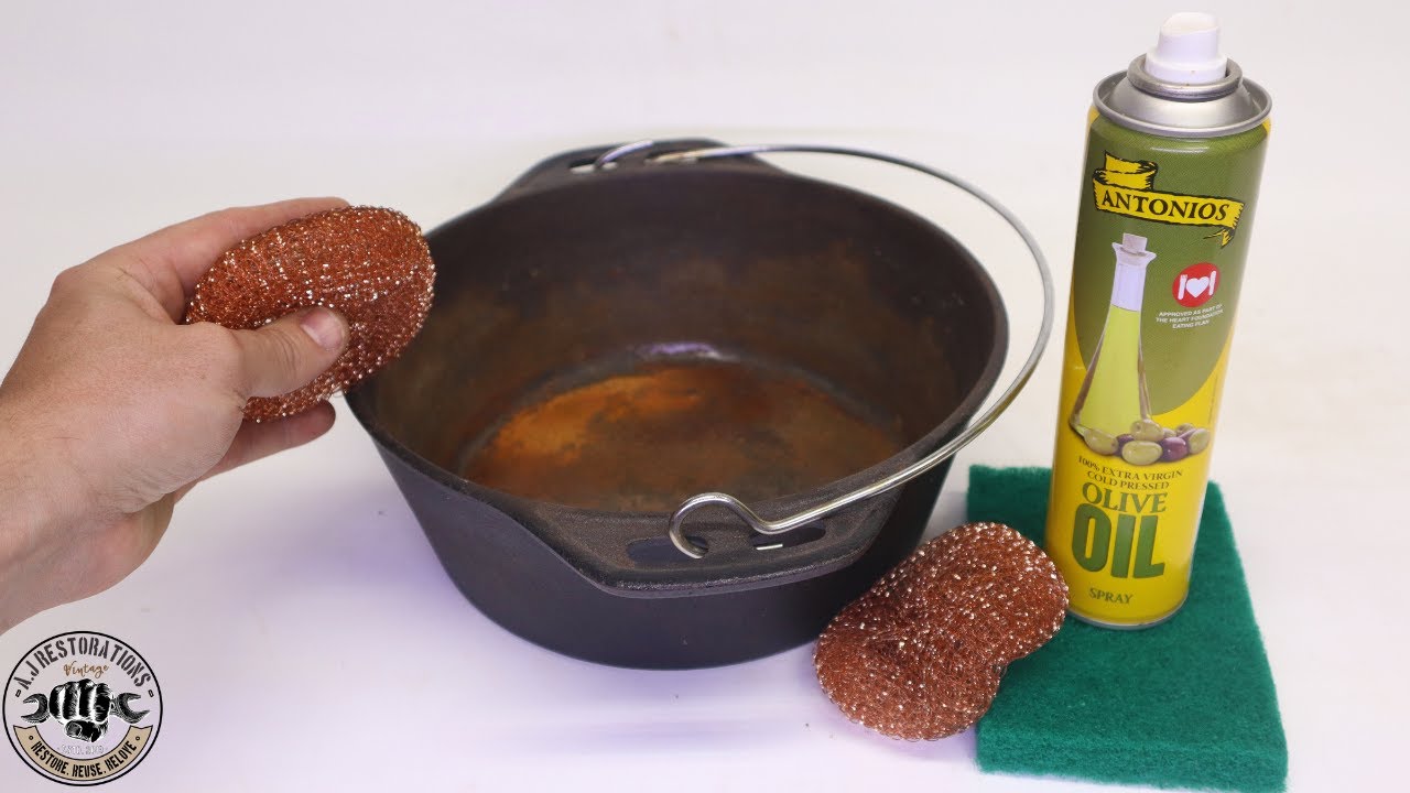 Easy Way to Re-Season Rusty Cast Iron