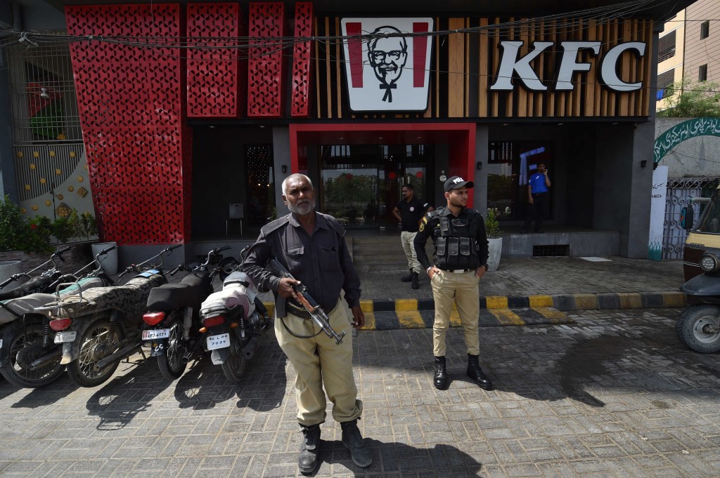 Pakistani police ramp up security after mobs attack KFC to protest US ...