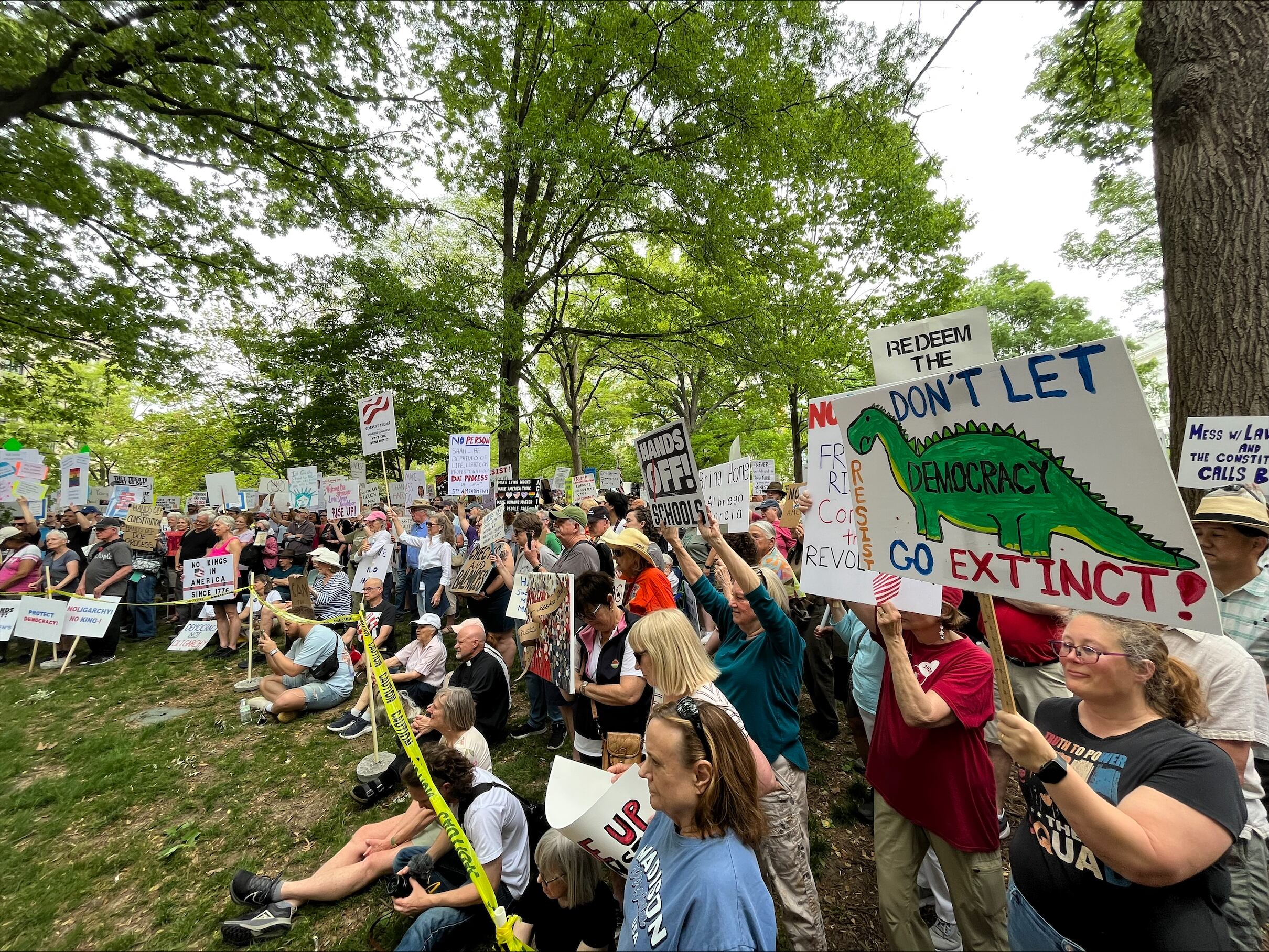 Protesters gather for 50501 Movement against Trump administration