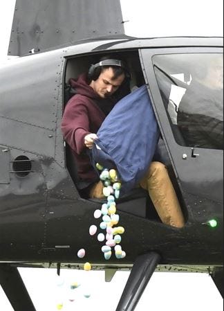 VIDEO: Helicopter drops thousands of Easter eggs for eager kids for ...
