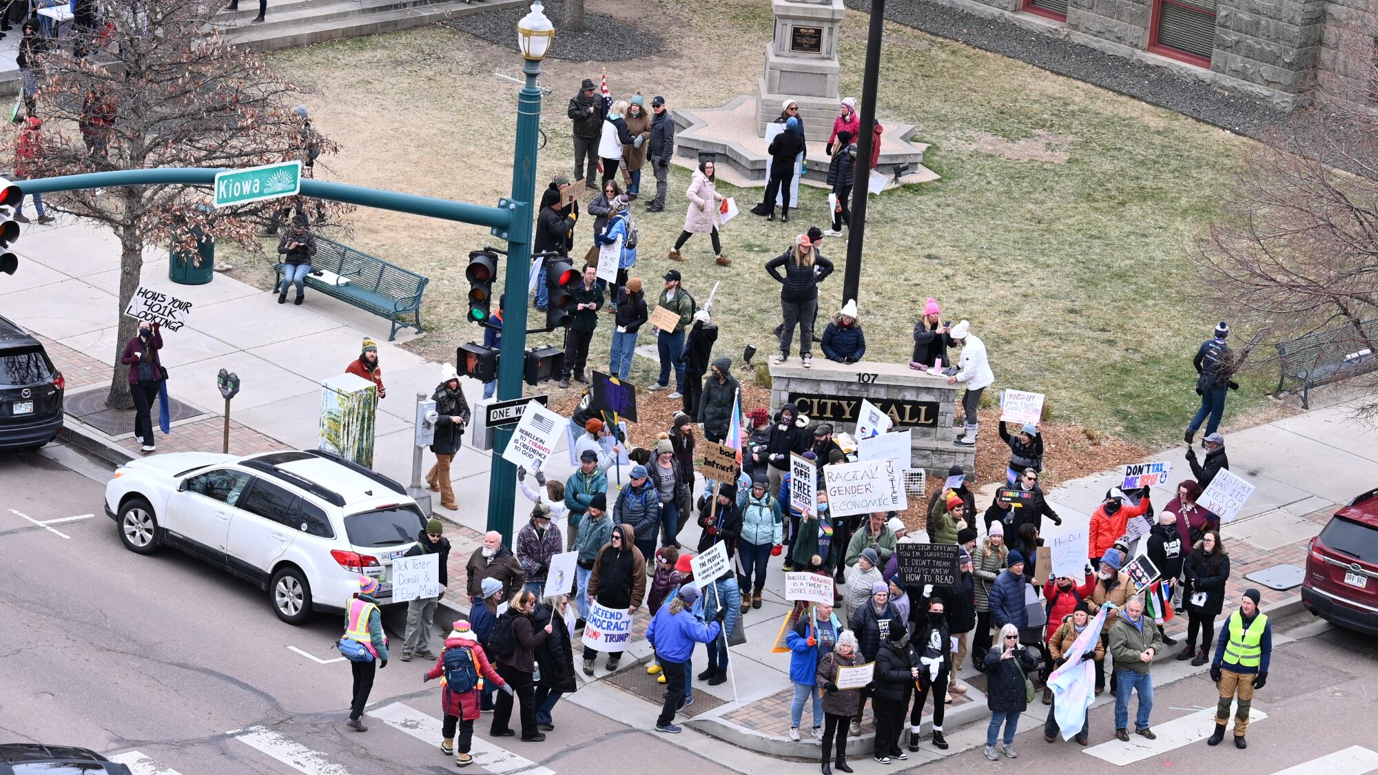 Colorado Springs residents rally against Trump admin