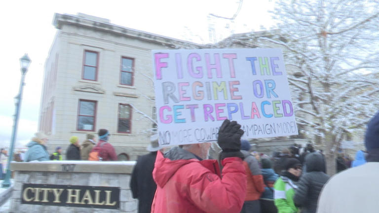 Anti-Trump protestors rally in Colorado Springs for nationwide ’50501 ...