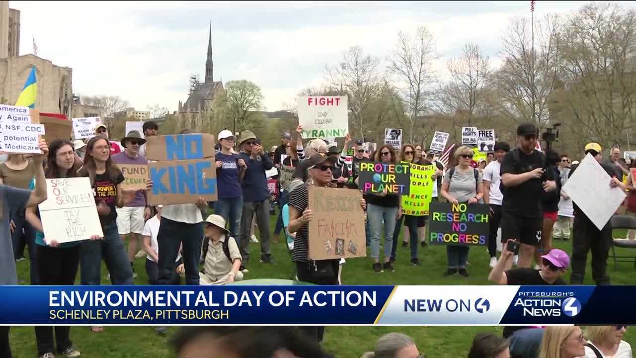Rally held regarding impacts of climate change, Trump admin in Pittsburgh