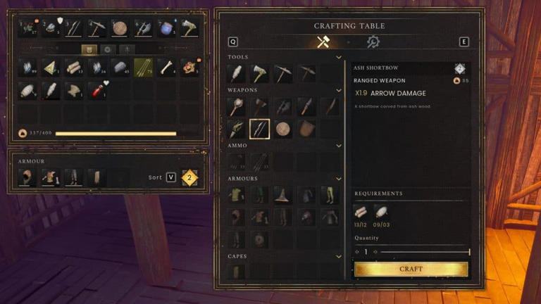 How to get a Bow & Arrows in RuneScape Dragonwilds