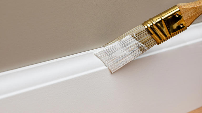 The Painting Tip That Will Save You Time When Upgrading Baseboard Trim