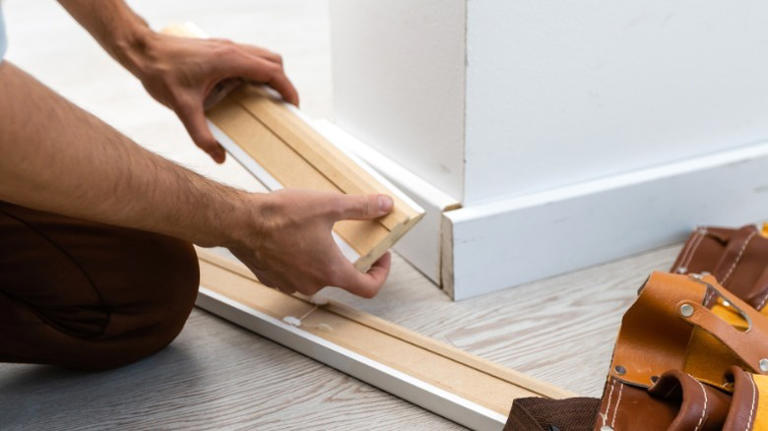 The Painting Tip That Will Save You Time When Upgrading Baseboard Trim