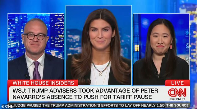 CNN's Kaitlan Collins can't stop laughing while delivering news over ...