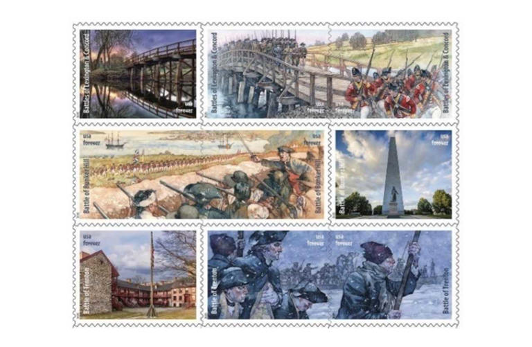 USPS Releases Battlefields Of The American Revolution Stamps