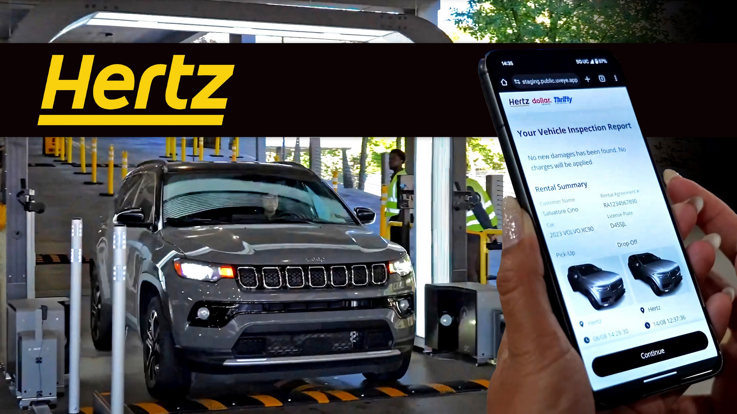 No Scratch Or Ding Escapes Hertz’s AI-Powered Tunnel For Your Rental