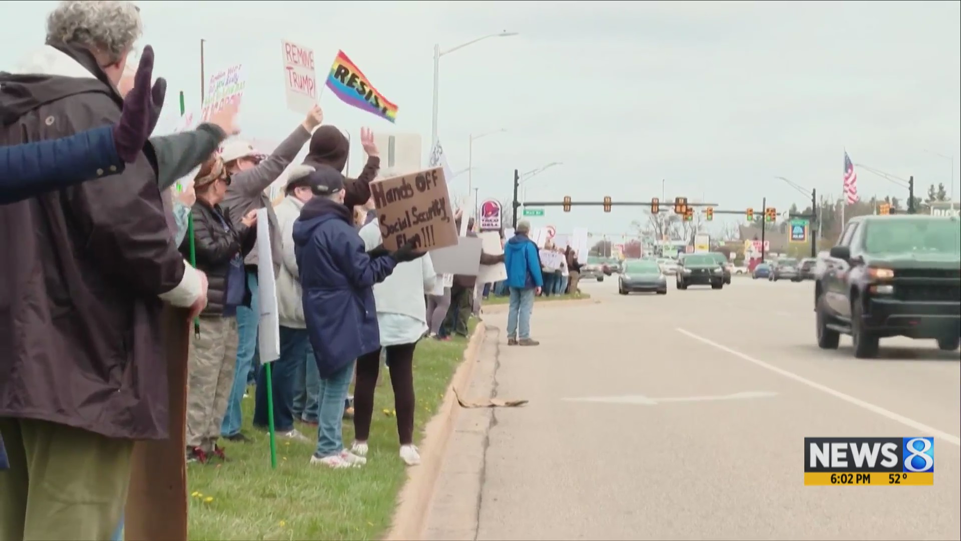 West Michigan protests against Trump administration draw crowds