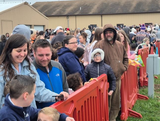 VIDEO: Helicopter drops thousands of Easter eggs for eager kids for ...