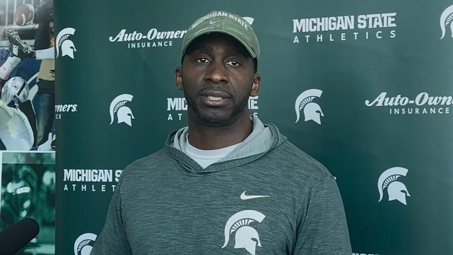 WATCH: MSU Secondary Coach Blue Adams Talks Spring Ball, More