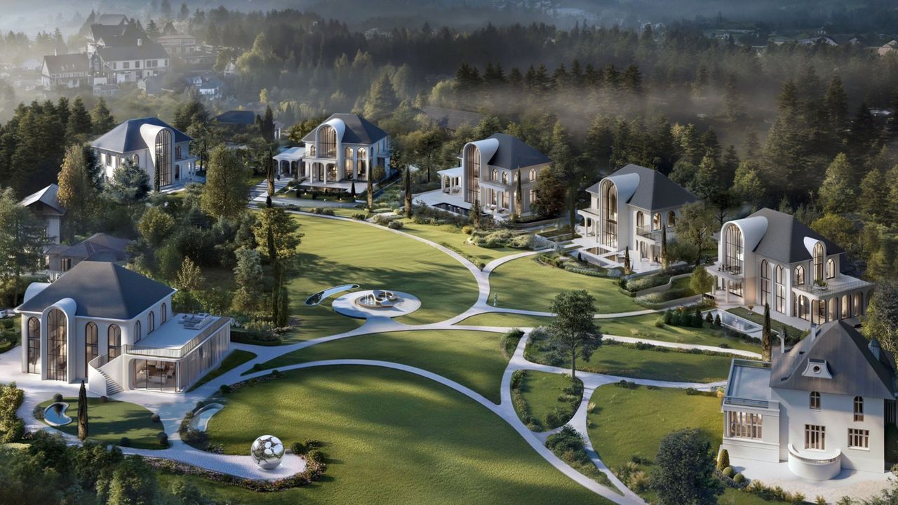 Plans unveiled for luxury estate at Slovenia's Lake Bled designed by AI