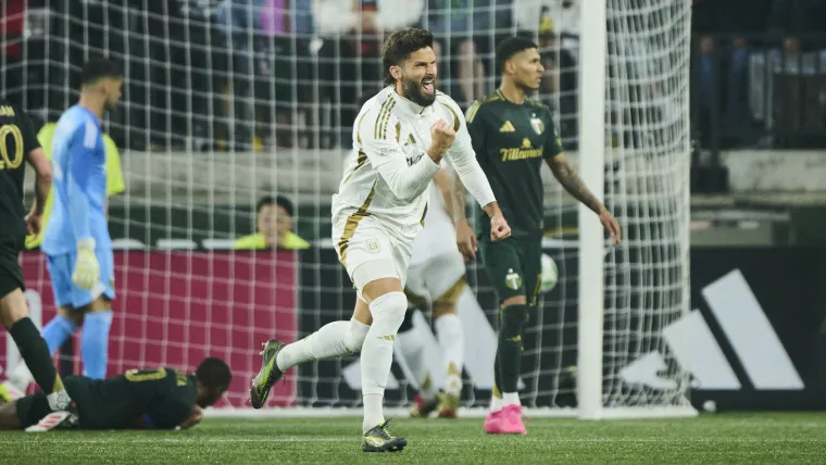 French legend Olivier Giroud's first MLS goal is beautiful for LAFC