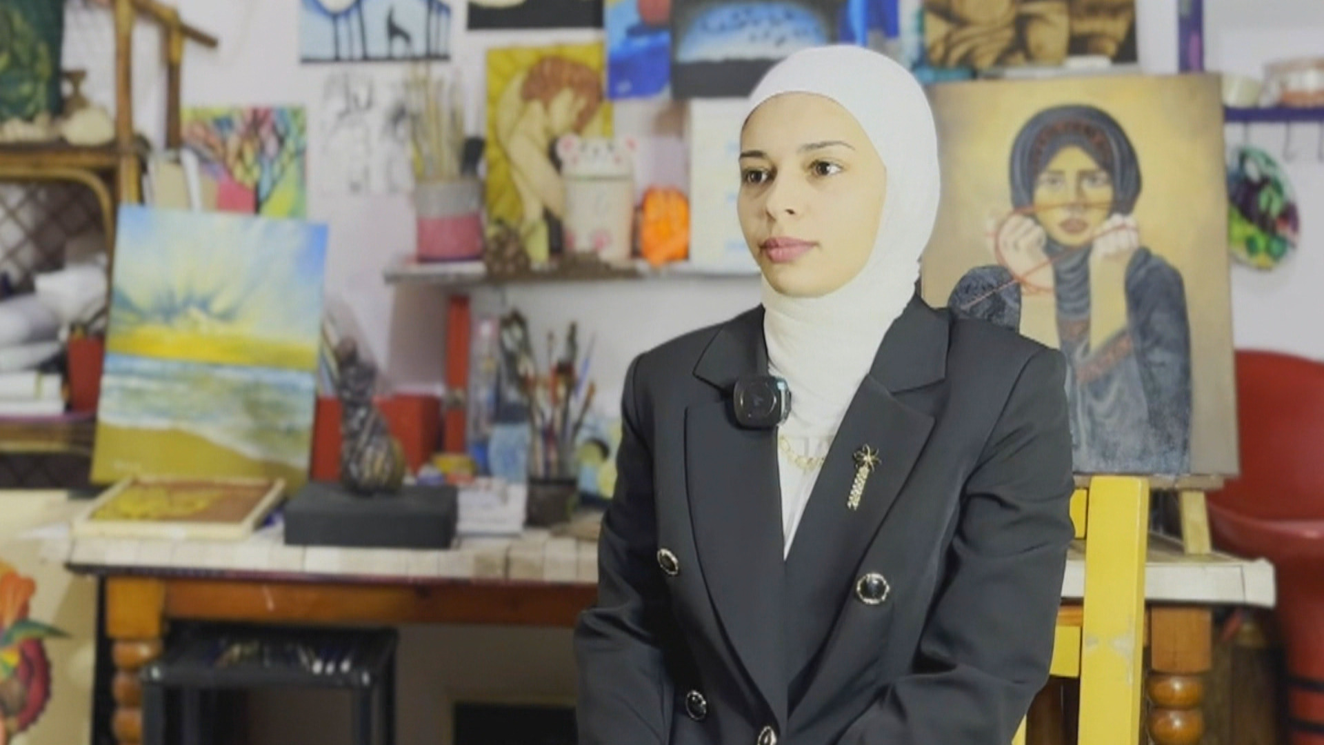 Voices of Gaza: Palestinian artist uses art to document life under ...