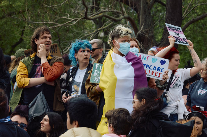 Trans rights supporters rally in London, Edinburgh after landmark ruling