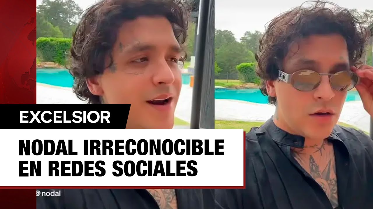 Adiós barba: Christian Nodal luce irreconocible en redes sociales