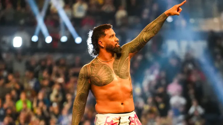 Michigan-Ohio State football rivalry goes viral during Jey Uso's WWE ...