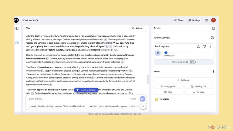 Here's how Google NotebookLM sped up my studying