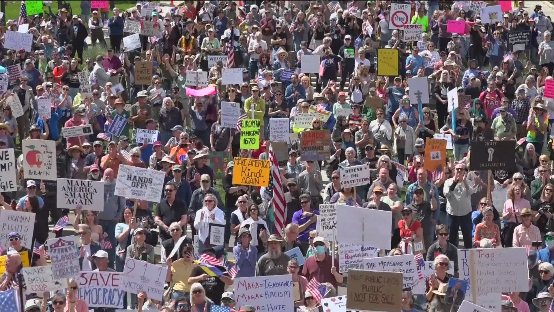 'By the people, for the people': Thousands protest at Idaho Capitol as ...
