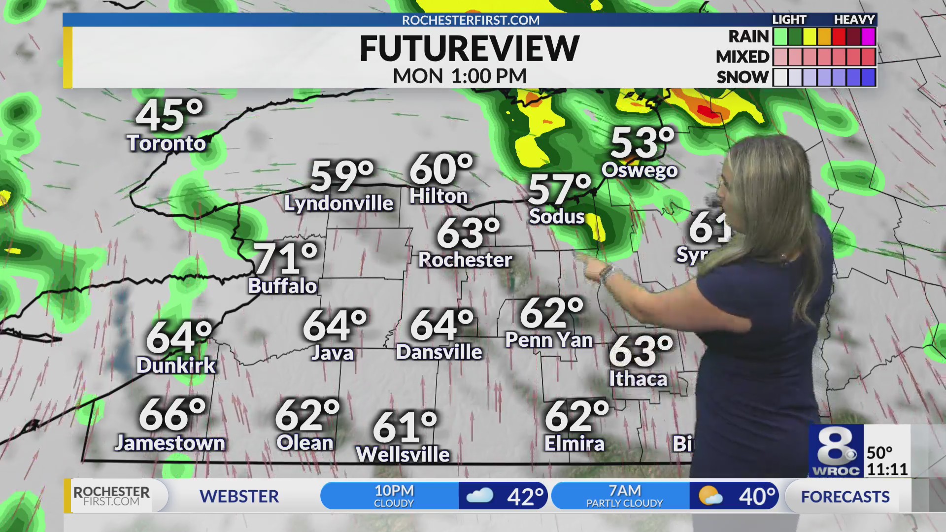Rochester's Saturday Overnight Weather Forecast