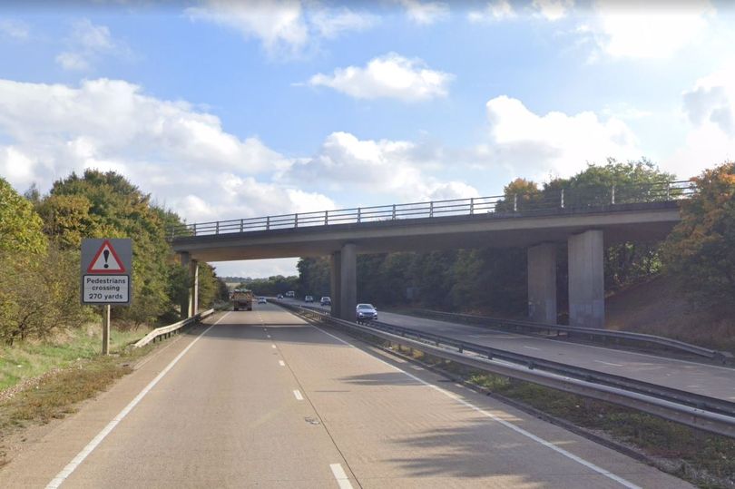 The freaky bridge over the A120 that leads to nowhere
