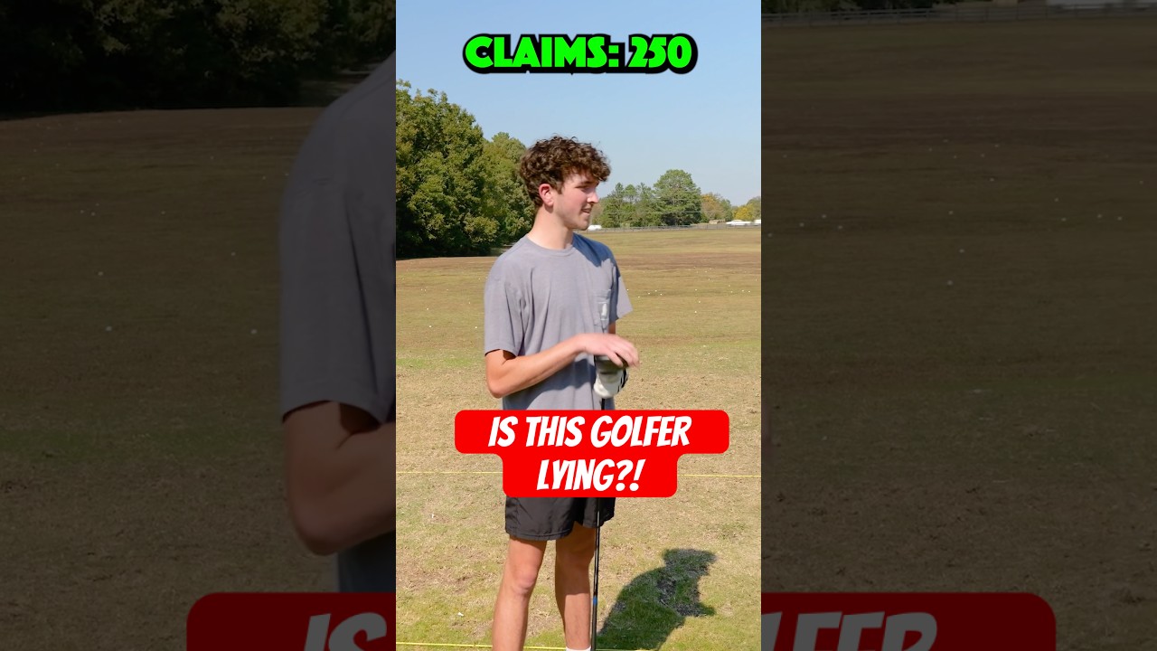 High schooler said he can hit his driver 250 yards in the air, then did ...