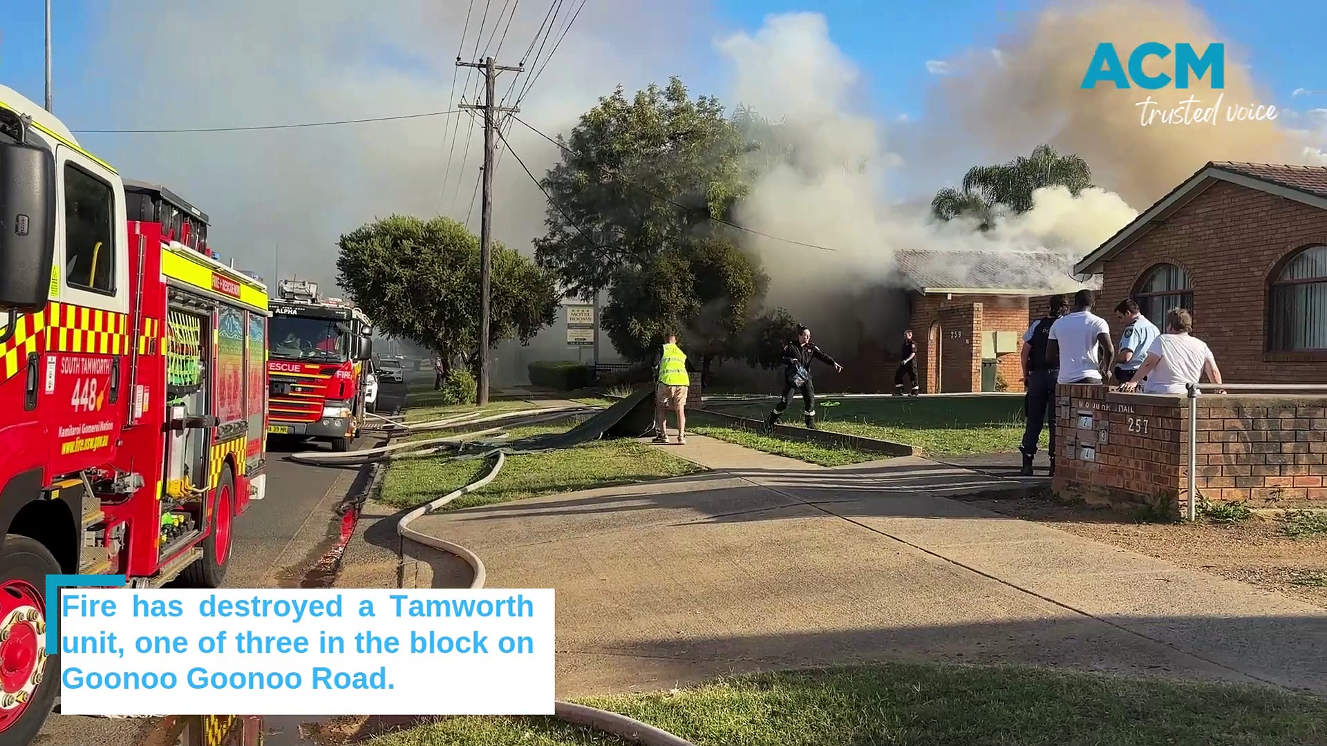 Tamworth unit destroyed by fire