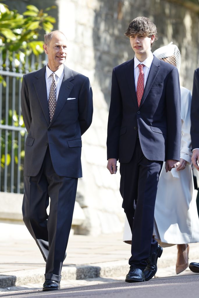 James, Earl of Wessex towers over parents as he arrives at royal ...