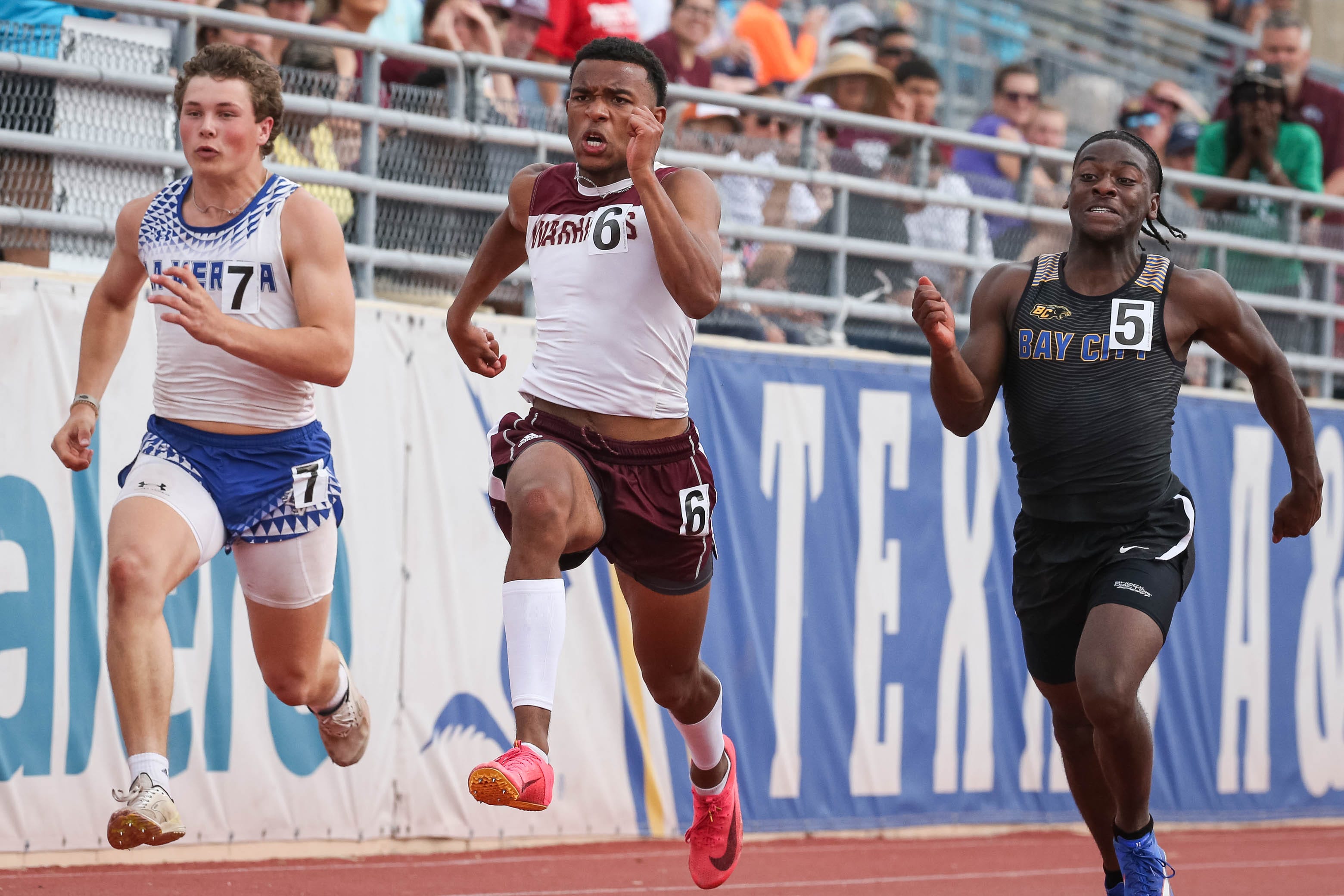 Tuloso-Midway's Jayden McCoy rolls to big win in Class 4A long jump at Texas state meet